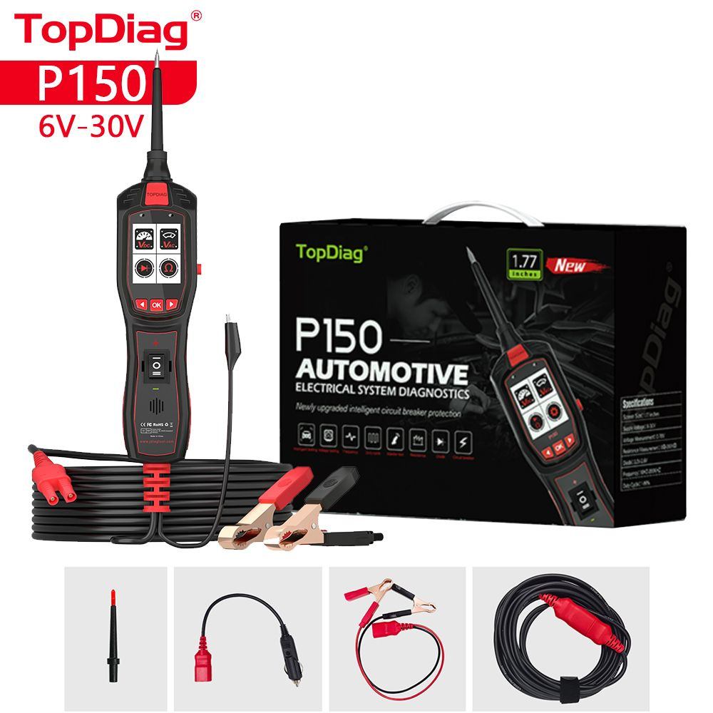 TopDiag P150 6-30 В автомобильный тестер-анализатор аккумулятора ...