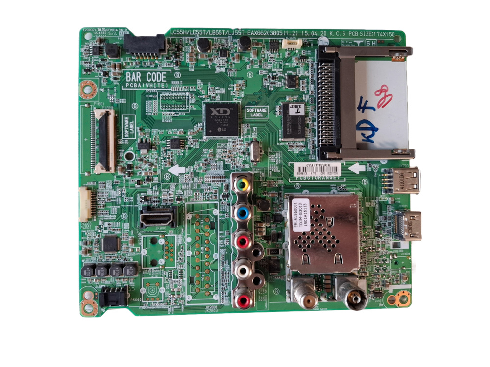 Материнская плата EAX66203805 (1.2) EBU63186616 для телевизора LG 43LF540V купить на OZON по ...