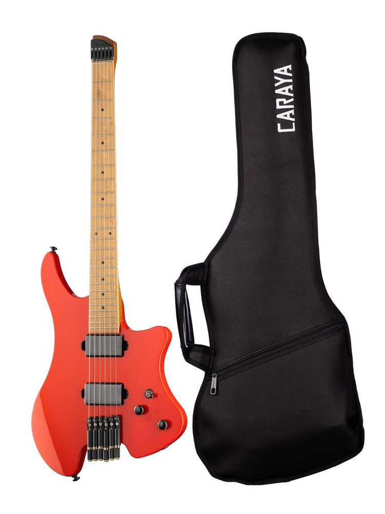 HL-1A-RD Электрогитара безголовая, красная, Caraya купить на OZON по ...