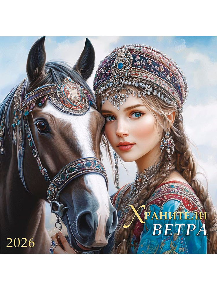 Календарь 2026 настенный перекидной на скрепке - "Хранители ветра", символ года, 290*580 мм ...
