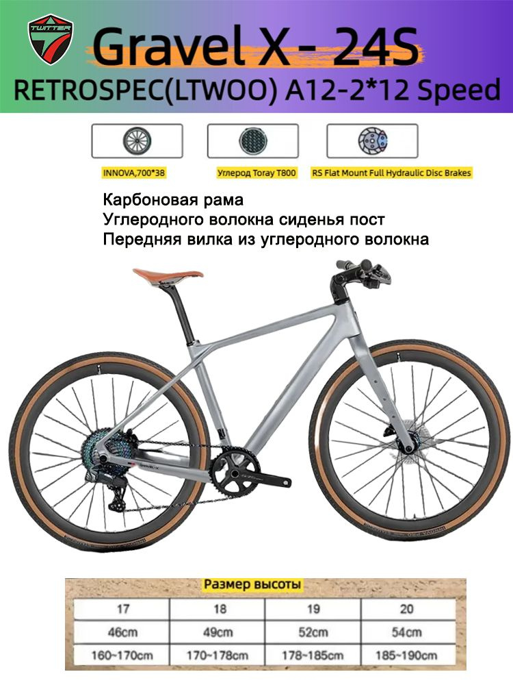 TWITTER BIKE Велосипед Гравийный, Gravel X-2025 купить на OZON по низкой цене (2498725828)