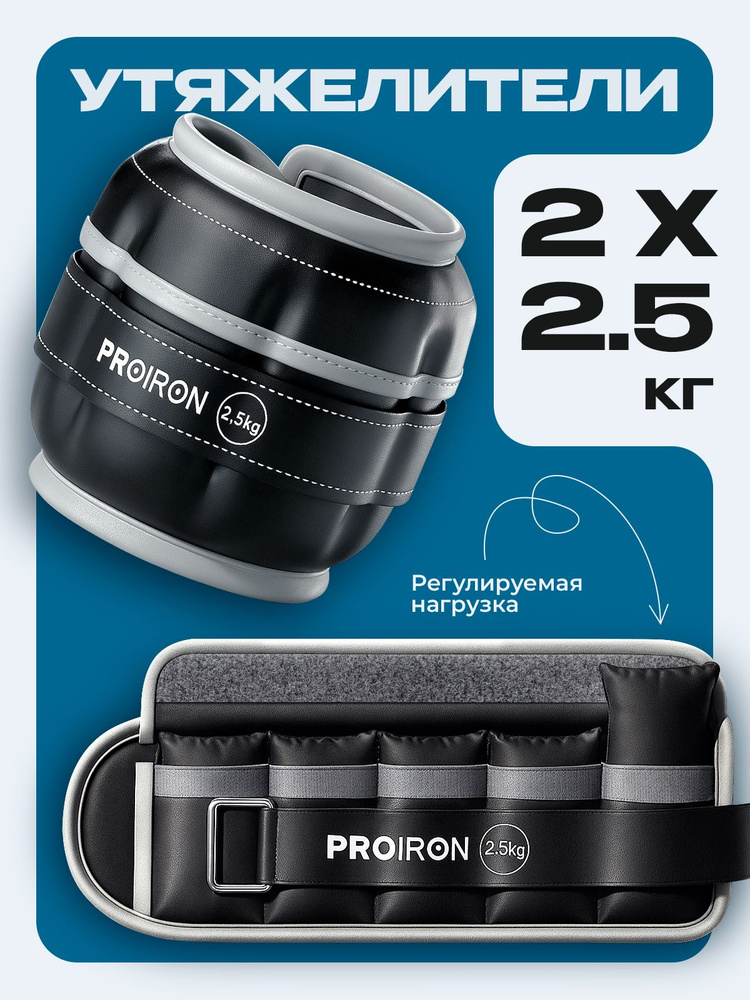 PROIRON, утяжелители для ног, рук, 2.5 кг, набор 2 штуки купить c доставкой на OZON по низкой ...