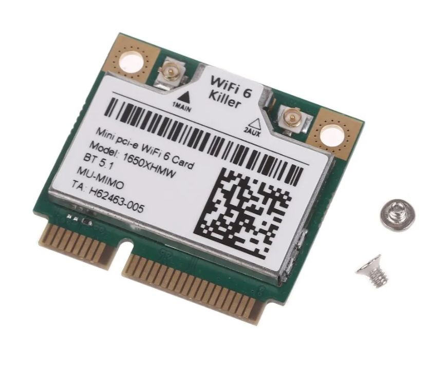 1650X 1650XHMW AX200 WiFi-карта Dual Band 2400 Мбит/с Bluetooth 5.1 ...