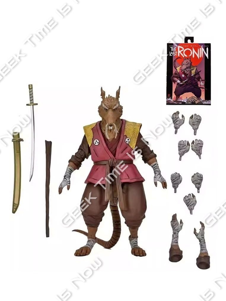 Сплинтер Ронин Черепашки Ниндзя NECA Подвижная Фигурка Splinter Ronin TMNT (Original version ...
