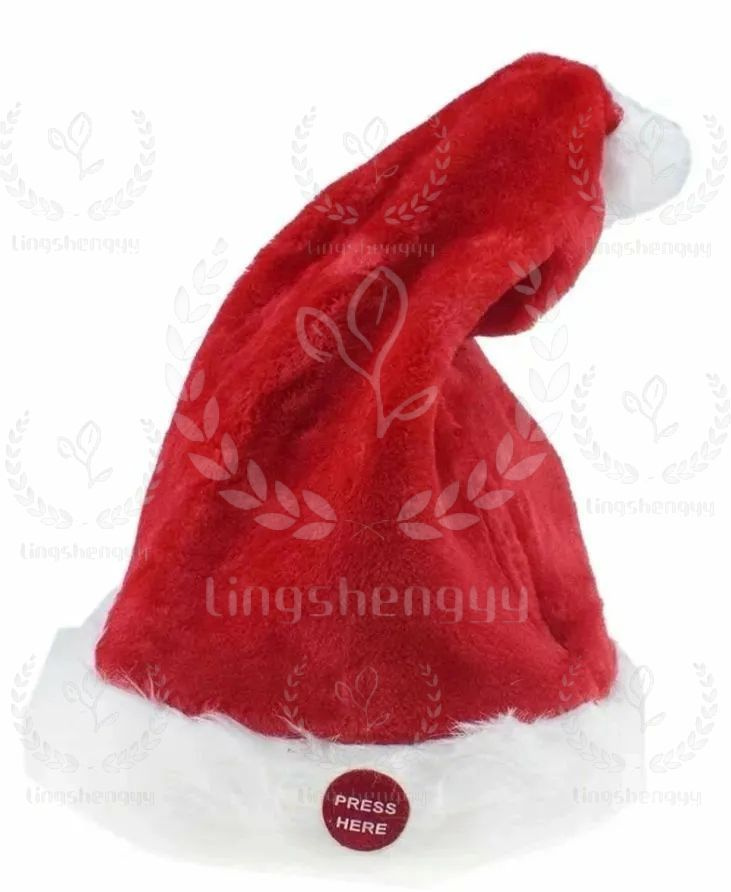 Новогодняя поющая шапка - танцующая остроконечная шапка 36 x 20 см ...