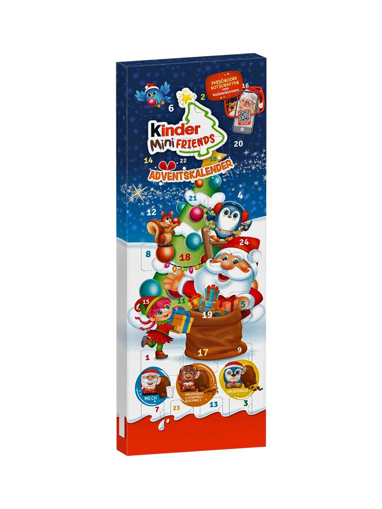 Адвент календарь Ferrero Kinder Christmas Mini Friends Adventskalender ...