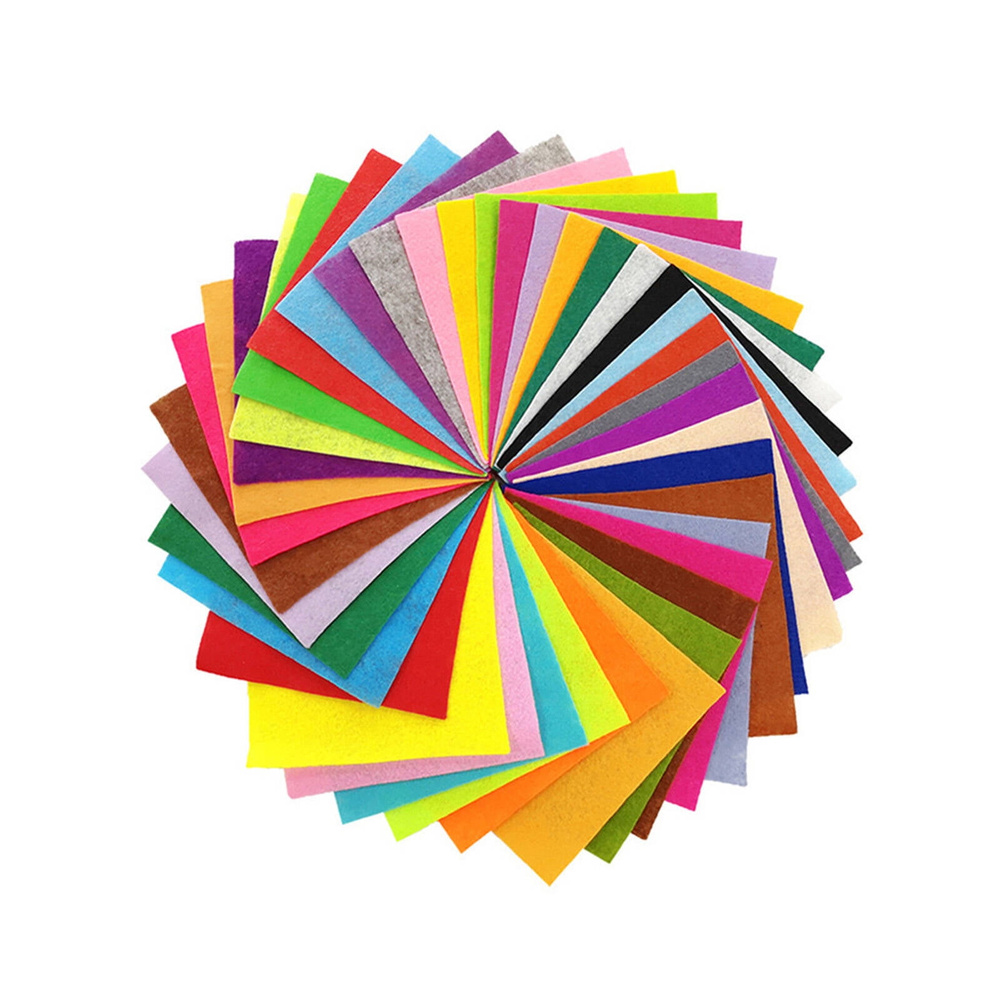 AUQ Листочки из фетра 1 мм, цветной фетр для рукоделия, идеальный для ...
