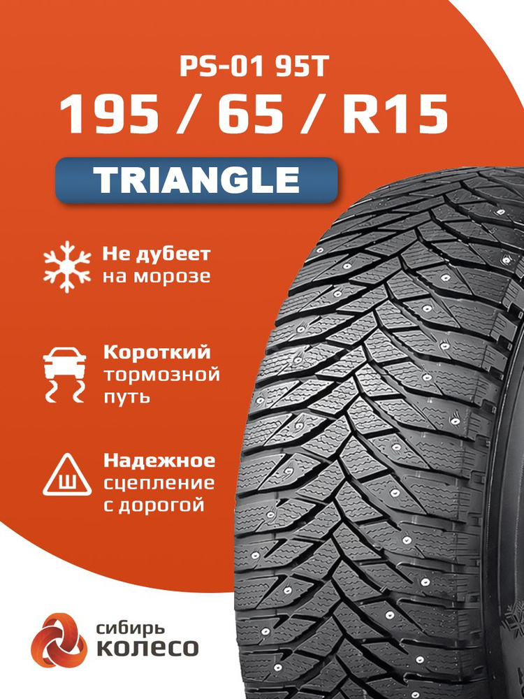 Triangle Triangle PS-01 Шины зимние 195/65 R15 95T Шипованные (3009223025)