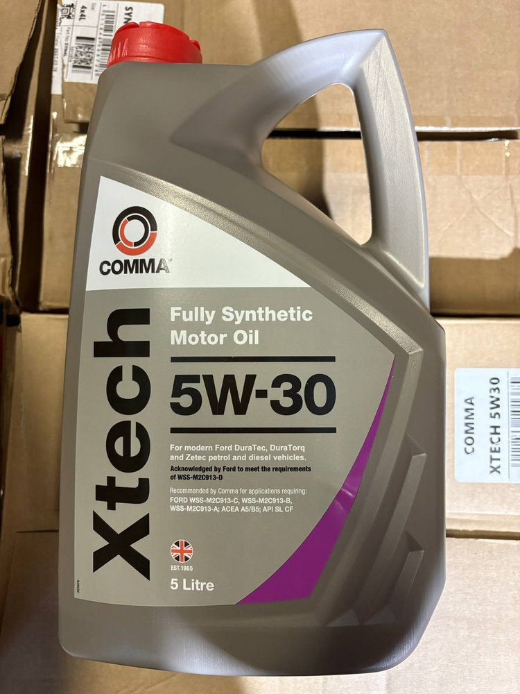 Масло моторное Comma xtech 5W-30 Синтетическое 5 л купить c доставкой ...