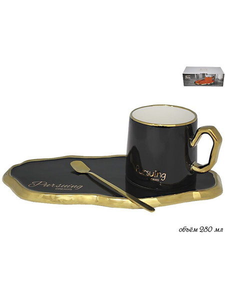 Чайная пара Нельзя мыть в посудомоечной машине, С ложкой Lenardi, на 1 перс. купить c доставкой ...