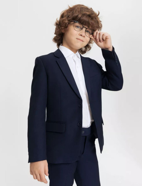 Костюм классический Мальчики Brostem Офисный/школьный брючный, двойка синий, размер 152 ...