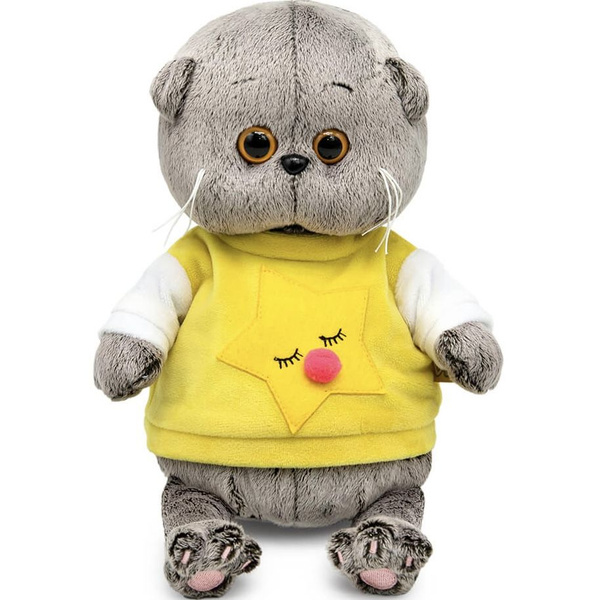 Кот Басик Бэби Будибаса BB-141 в толстовке со звездой 20 см Basik Baby ...