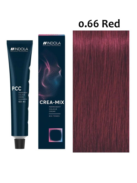 Indola Крем-Краска Crea-Mix 0.66 Red 60 Мл купить на OZON по низкой ...