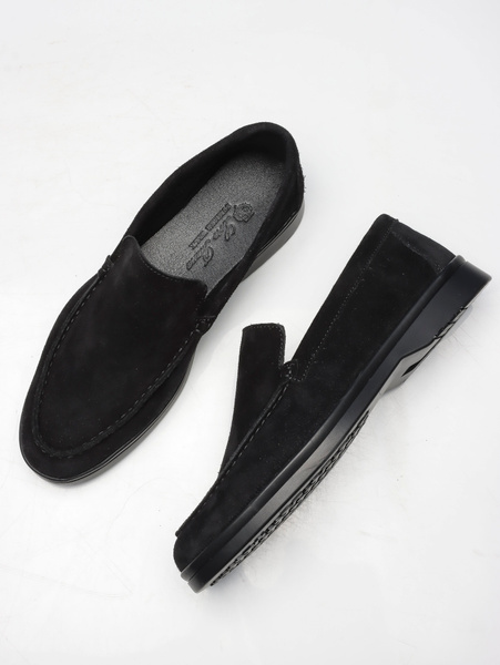 Лоферы Мужской KAFSH черный, размер 39 На любой сезон 6 Без застёжки ...