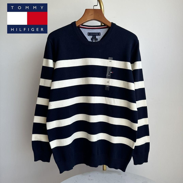 Джемпер Мужской, Женский Tommy Hilfiger королевский синий Лана, Хлопок ...