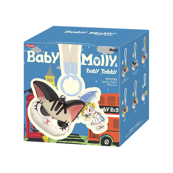 100% Original POPMART Baby Molly-baby tabby squishy charm слепая ...