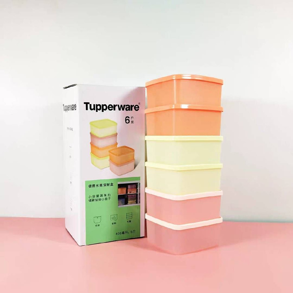 Tupperware Контейнер пищевой "lengcang", 400 мл, 6 шт купить на OZON по ...