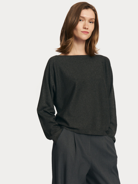 Джемпер Женский Zolla темно-серый Вискоза, Нейлон, размер 42 Длинный Китай купить c доставкой на ...