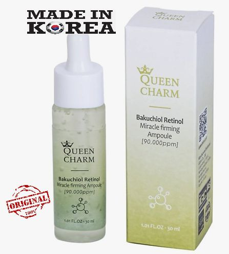 QUEEN CHARM Укрепляющая ампульная сыворотка для лица с бакучиолом и ...