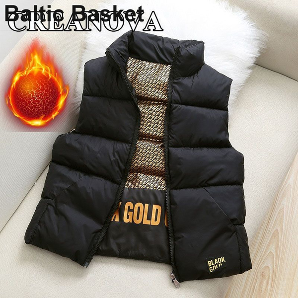 Жилет утепленный Девочки, Мальчики CREANOVA черный, размер 120 Breathable Молния Китай купить c ...