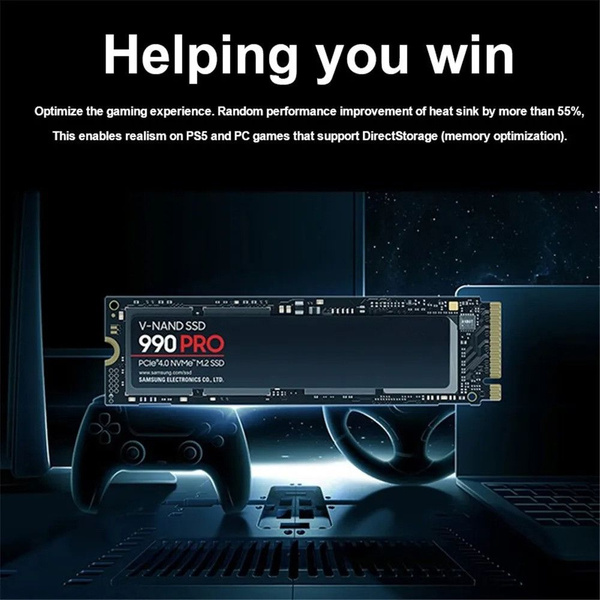 Твердотельный накопитель SSD 990PRO емкостью 4 ТБ M.2 универсальный ...
