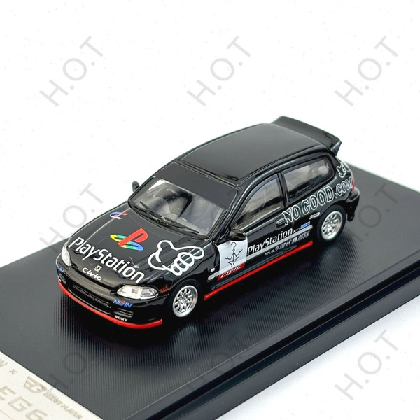 SW 1:64 Spoon Honda Civic EG6 Rothmans Легковая модель автомобиля ...