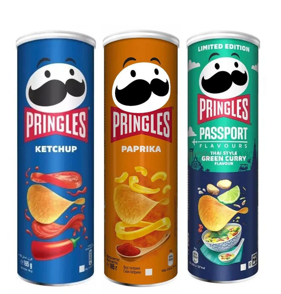 Чипсы Pringles 3 вкуса №3 купить на OZON по низкой цене (2883944942)