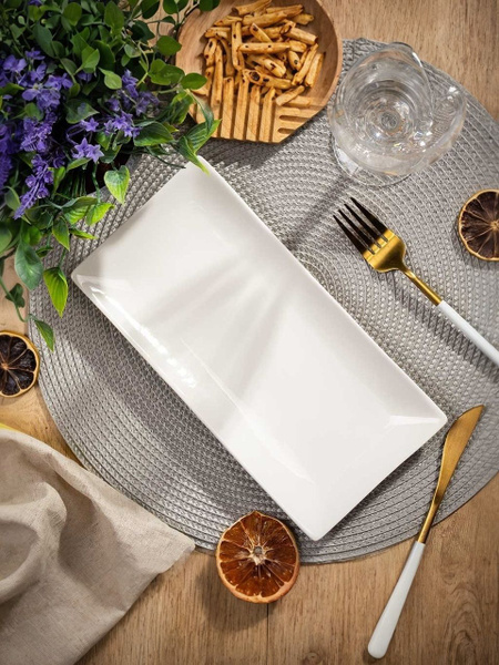 Блюдо сервировочное DANIKS, Керамика 1, диаметр25 см Можно мыть в посудомоечной машине ...