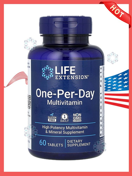 Life extension Витамины One-Per-Day Мультивитамины One Per Day купить ...