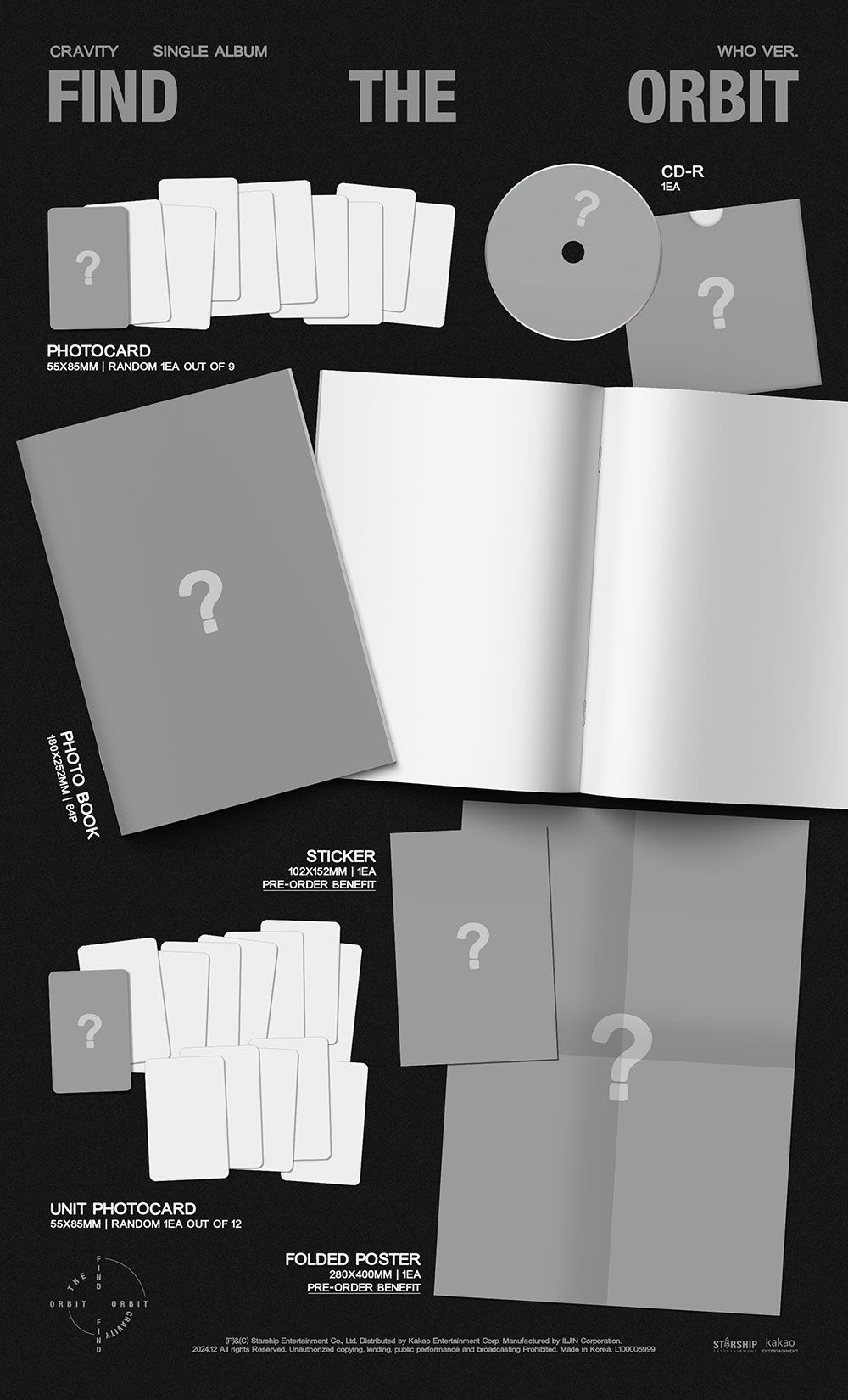 Альбом CRAVITY - FIND THE ORBIT 1st Single Album RANDOM Version купить на OZON по низкой цене ...