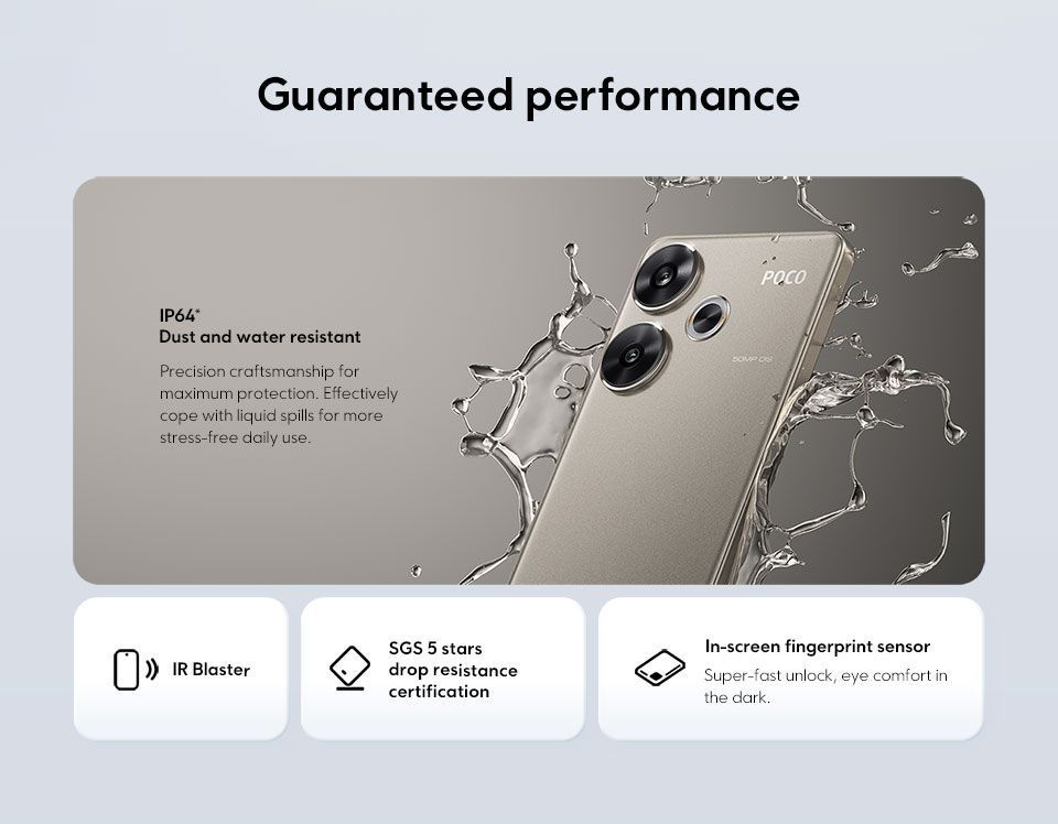 Смартфон Poco F6 5G NFC 512 ГБ 12 ГБ Зеленый OLED/AMOLED 2 SIM купить c ...