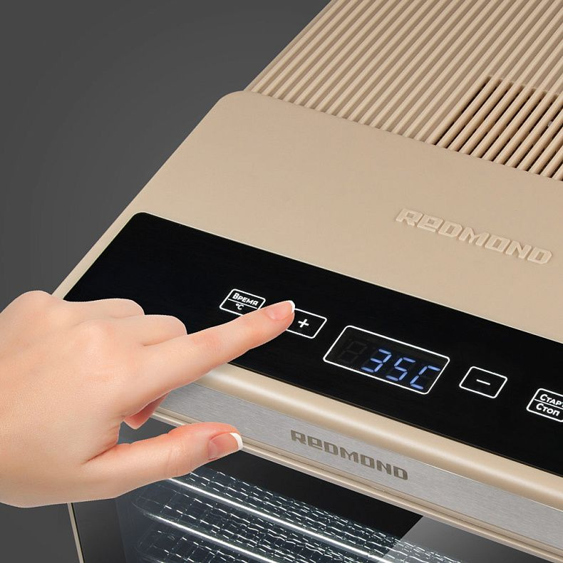 Дегидратор сушилка для овощей и фруктов REDMOND FD1105, 25 литров, 6 уровней купить на OZON по ...