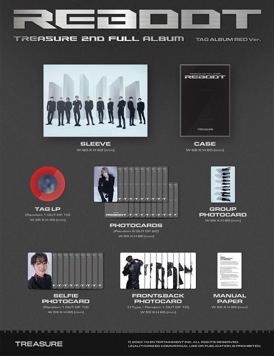 Альбом TREASURE - REBOOT 2nd Album YG TAG RANDOM Version купить на OZON ...
