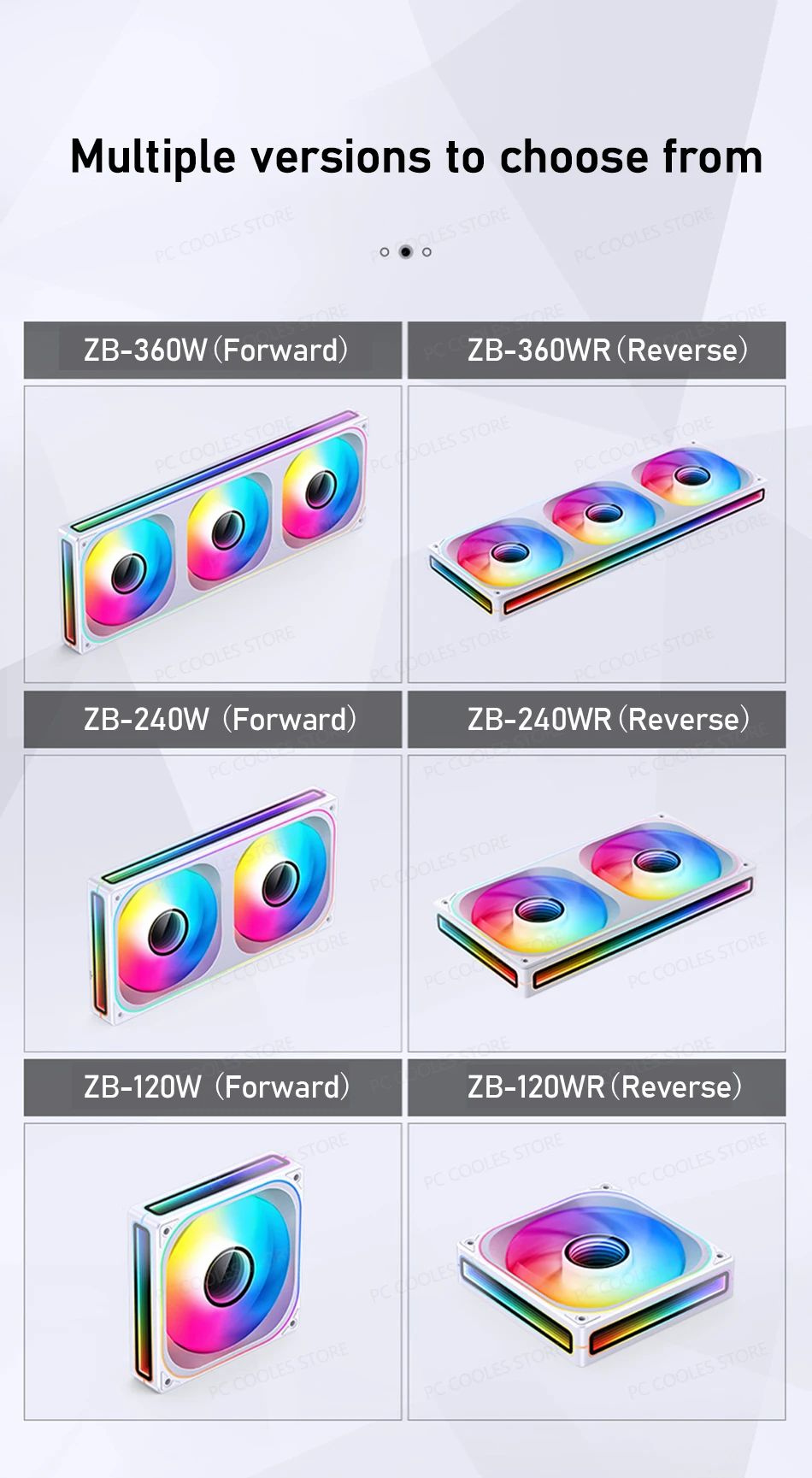 JONSBO ZB-120/240/360 Вентилятор для охлаждения компьютера Building ...