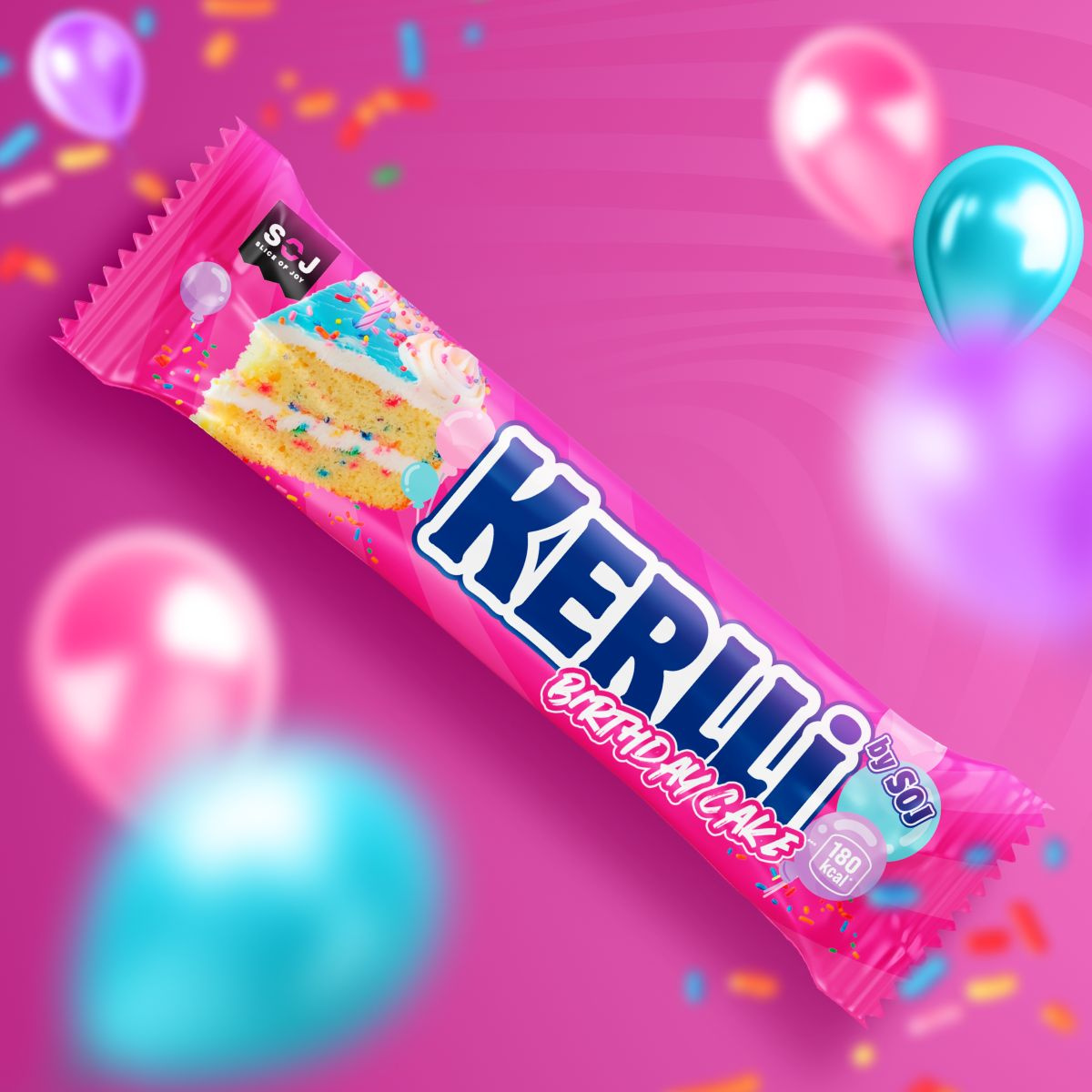 KERLLI Злаковые батончики мюсли "Birthday cake ", 18 шт х 50 гр купить ...