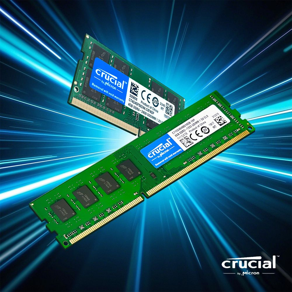 Модуль оперативной памяти Crucial 8 ГБ DDR4 PC19200 2400 MHz CL 16 (YD4 ...