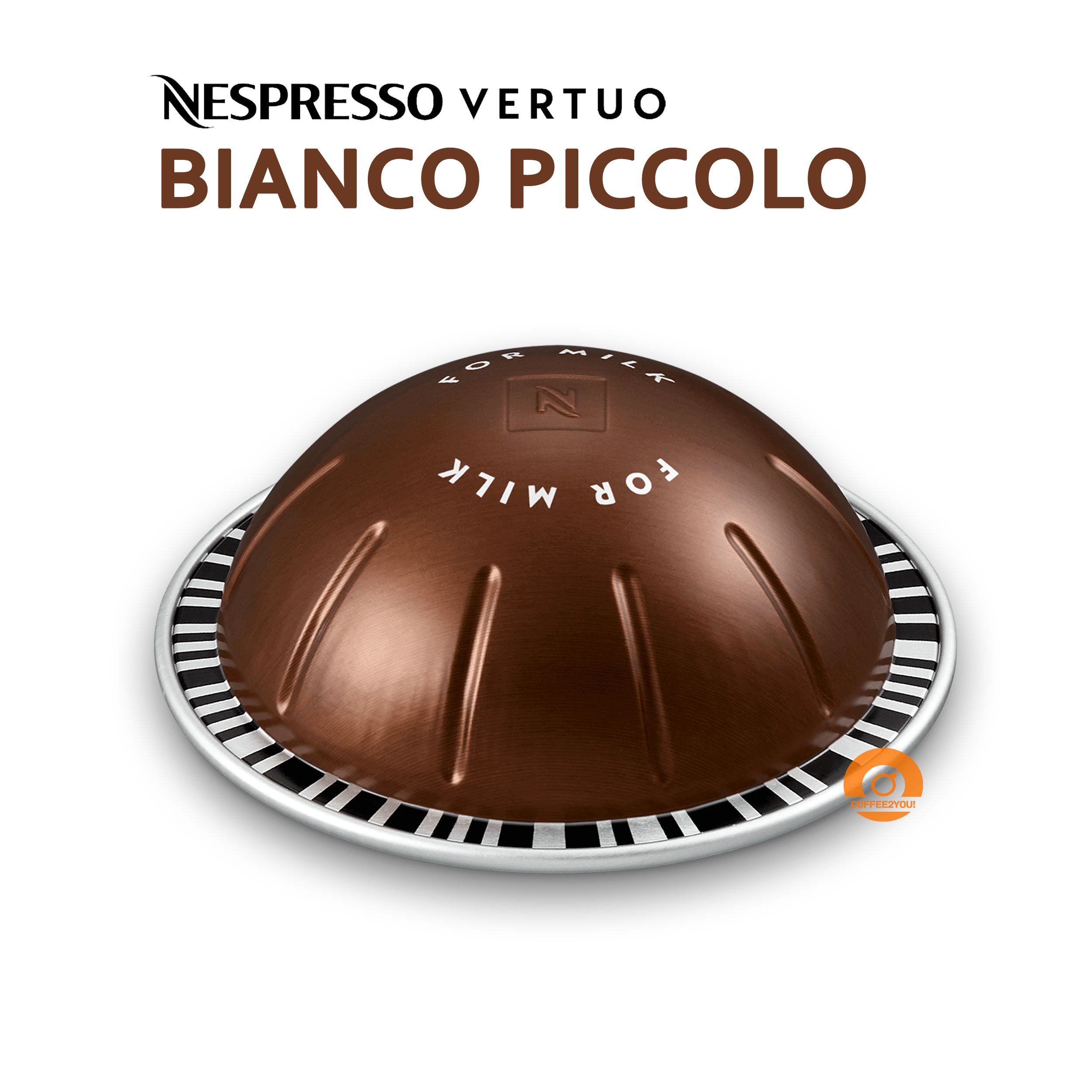 Кофе Nespresso Vertuo BIANCO PICCOLO в капсулах, 10 шт. (объём 40 мл ...