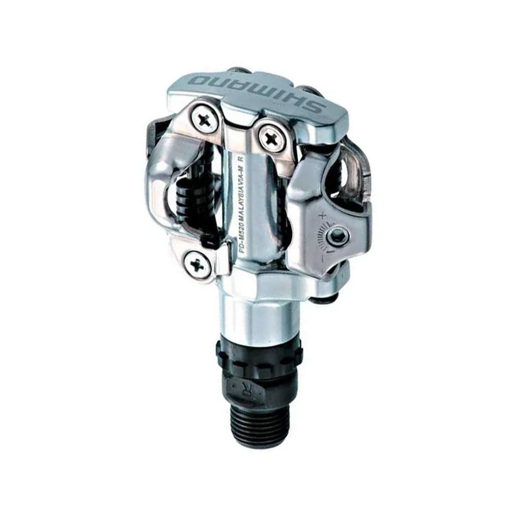 Контактные педали Shimano M520 SPD, Silver купить на OZON по низкой ...