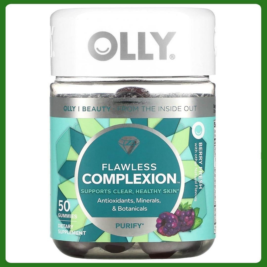 Пищевая добавка OLLY, Flawless Complexion, ягодная свежесть, 50 ...