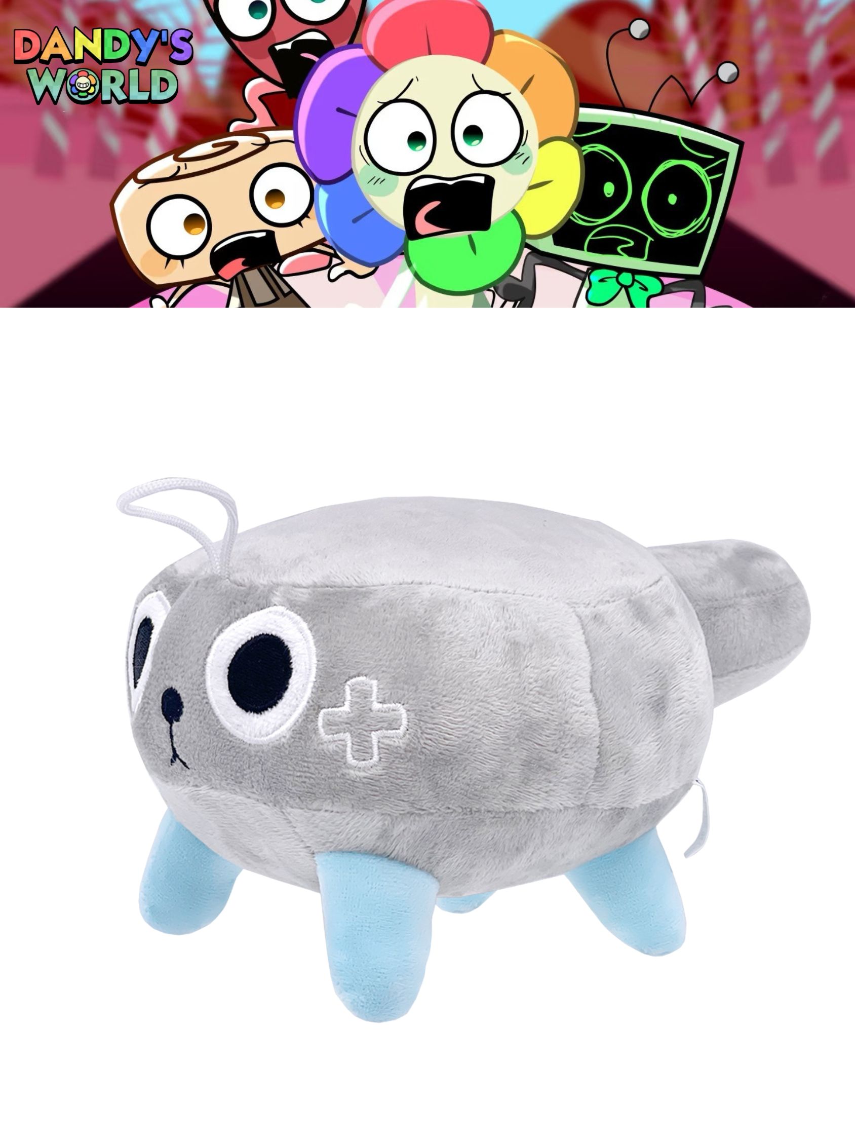 Плюшевая игрушка Pebble из мира Dandy's World / Dandy's World Pebble ...