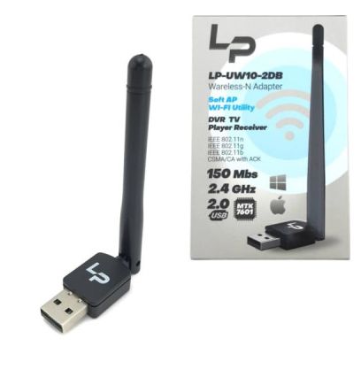 WI-FI адаптер USB 2.0, беспроводной адаптер, донгл с антенной MTK7601 ...