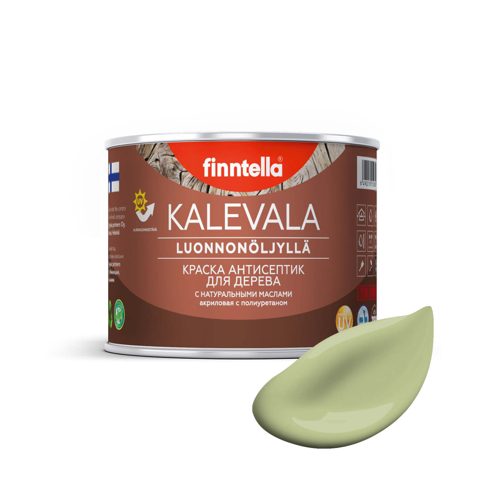 Краска для дерева и деревянных фасадов FINNTELLA KALEVALA, с ...