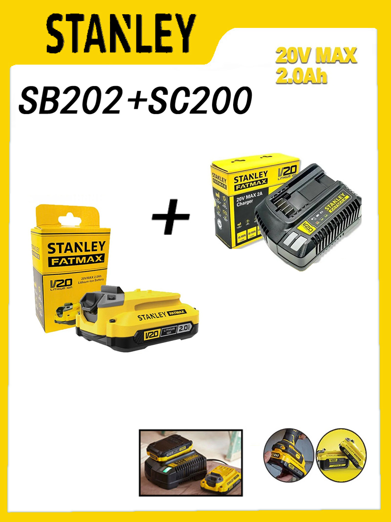 STANLEY, 20V MAX 2A универсальное литий-ионное зарядное устройство ...