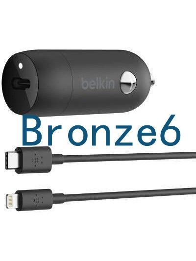 Автомобильное зарядное устройство Belkin Car Charger 30W USB-C с ...