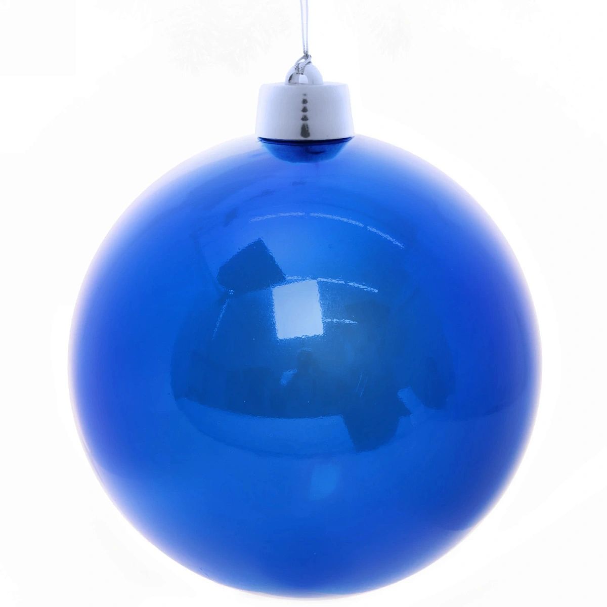 Новогодний шар 25 см "Глянец", синий купить c доставкой на OZON по ...