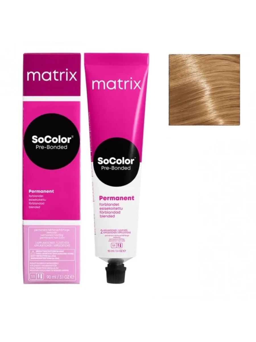 Matrix Перманентная краска для волос с бондером SoColor Pre-Bonded, 8G ...