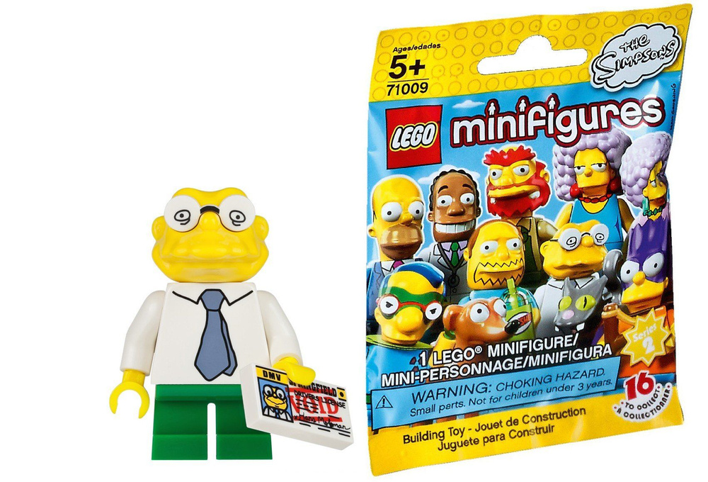 Минифигурки ЛЕГО "Симпсоны - Ганс Молман" LEGO Simpson Minifigures ...