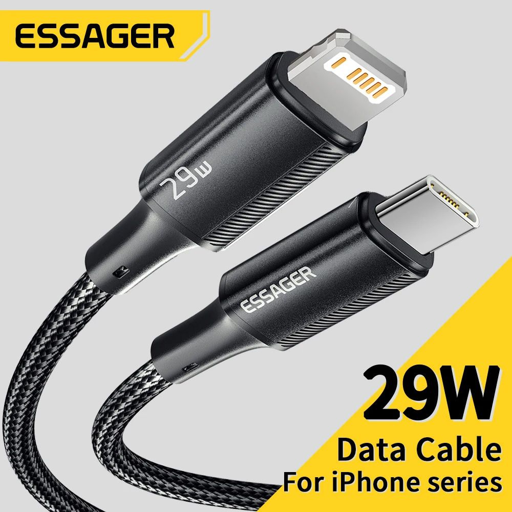 Кабель USB Type-C, Apple Lightning Essager essager-phone - купить по ...