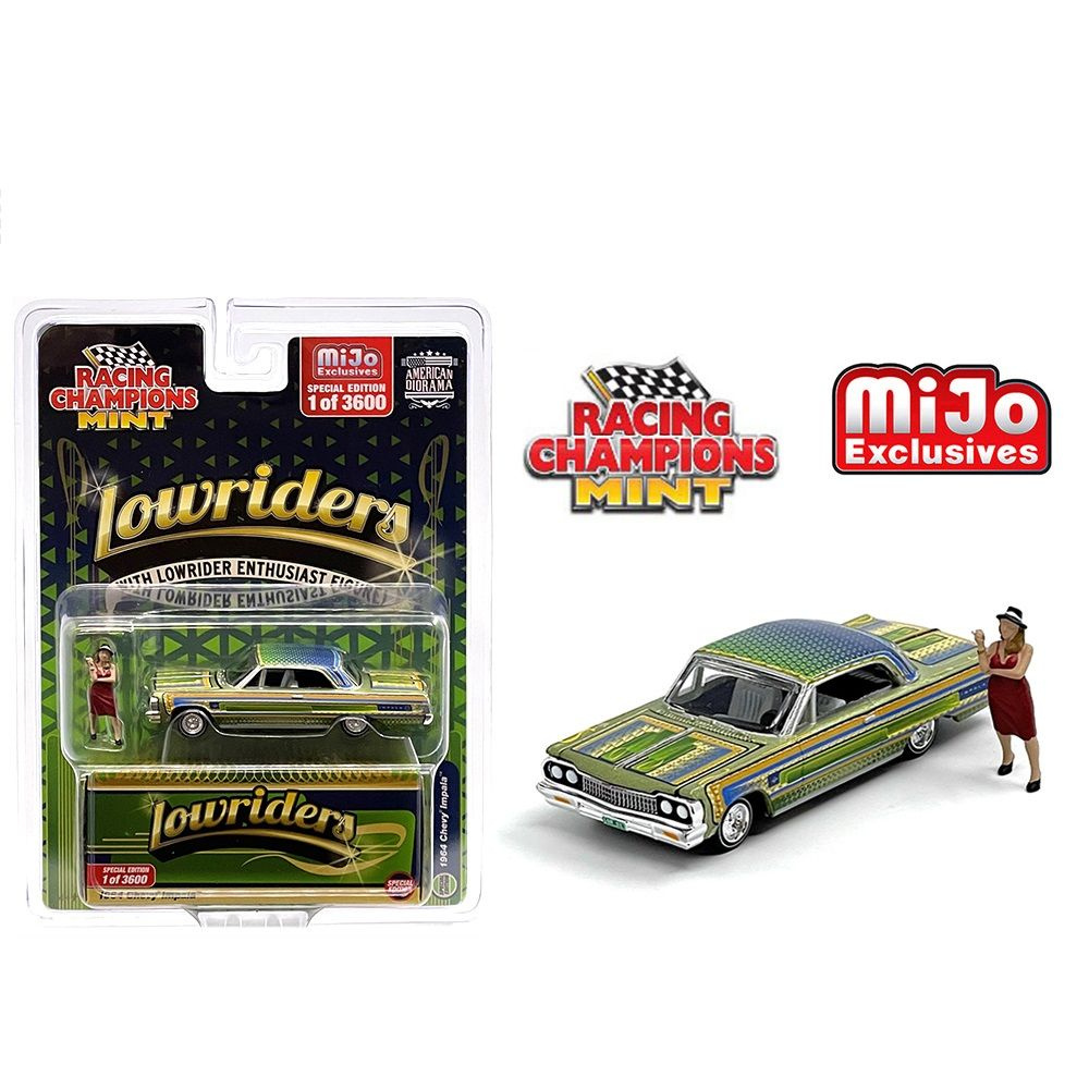 Машинка RACING CHAMPIONS MINT 1/64 RC 1958 Chevy Impala Yellow 1964 ...