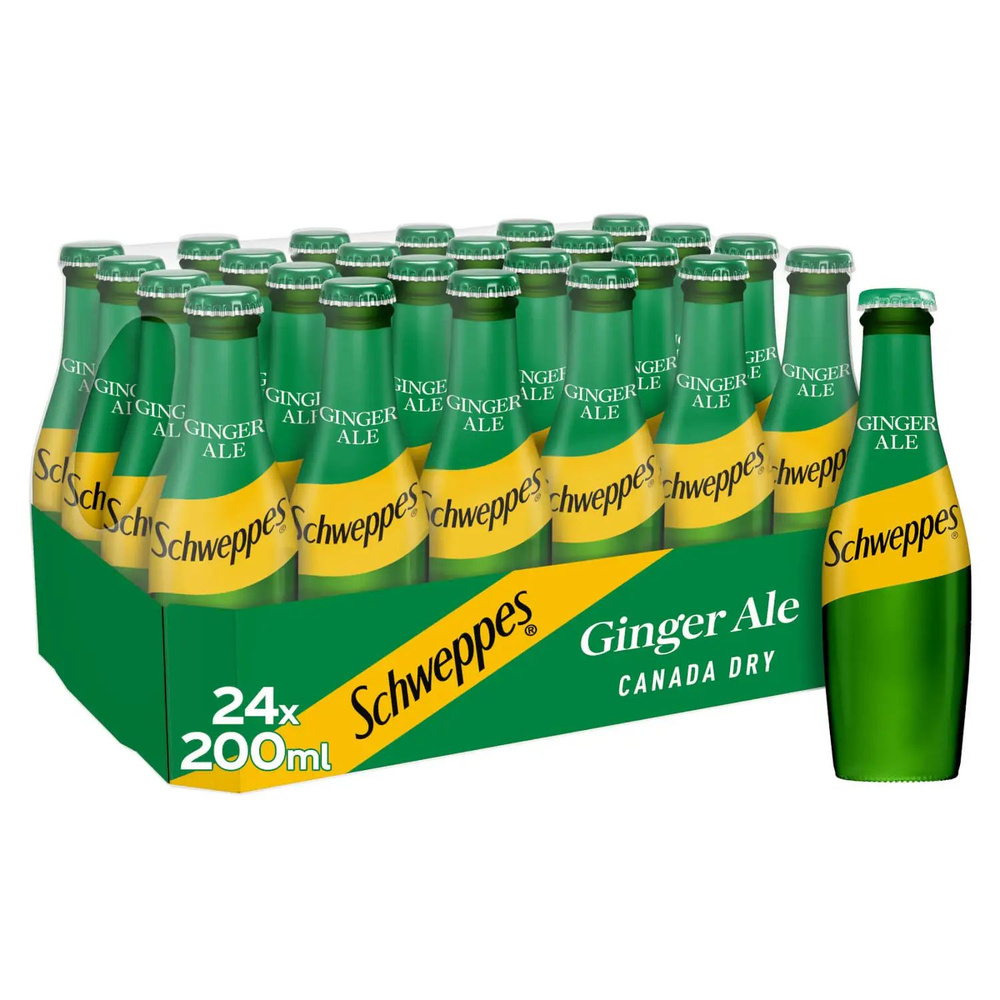 Газированный напиток Schweppes Ginger Ale, 200 мл (Англия) х 24 шт - купить с доставкой по ...